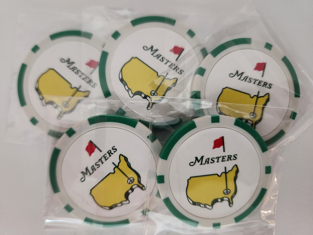 5 Pack -MASTERS POKER CHIPS - Etsy