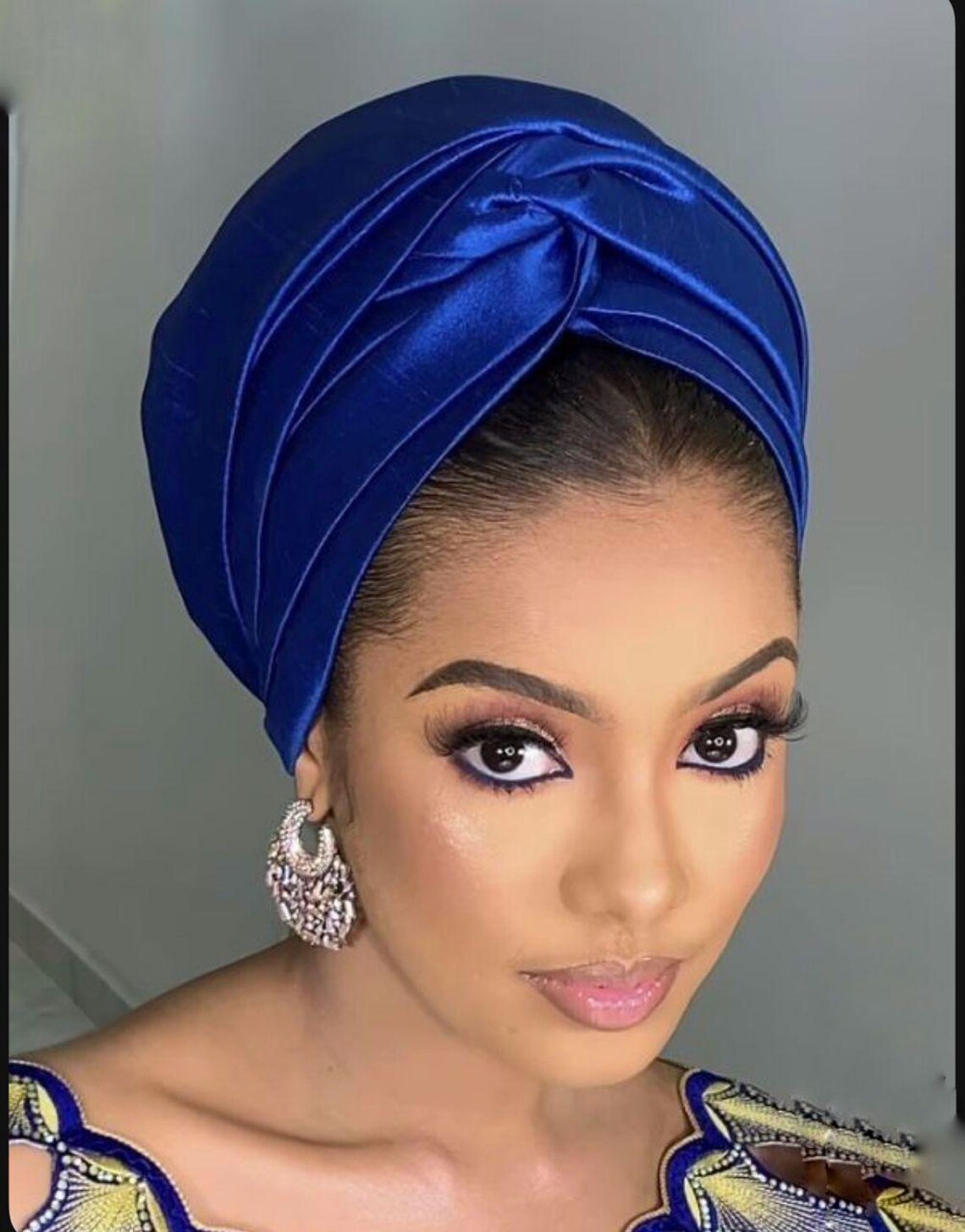 Elegant Pink Autogele: Pre-tied African Headwrap - Etsy