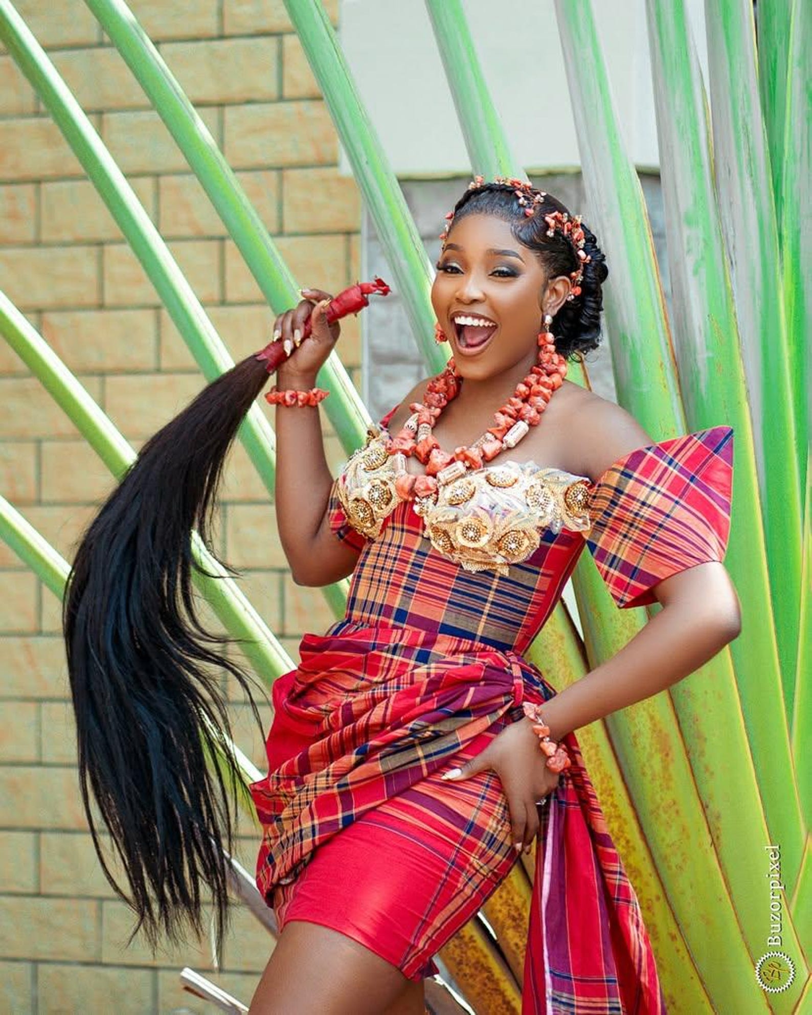 Igbo George Mini Dress: Nigerian Ethnic Party Short Dress - Etsy