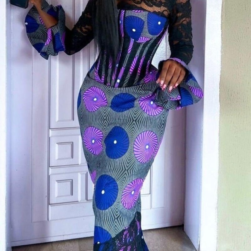 African Long Dress - Etsy