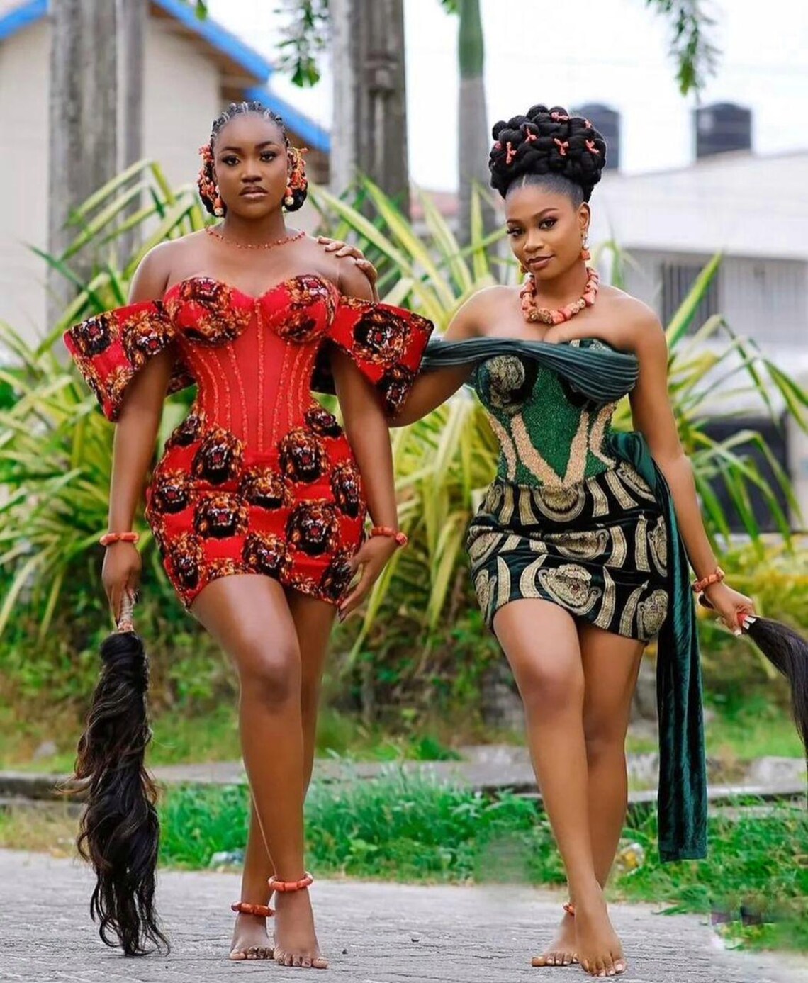 Mini Isiagu Dress for African Brides and Igbo Maidens, Complete Igbo ...