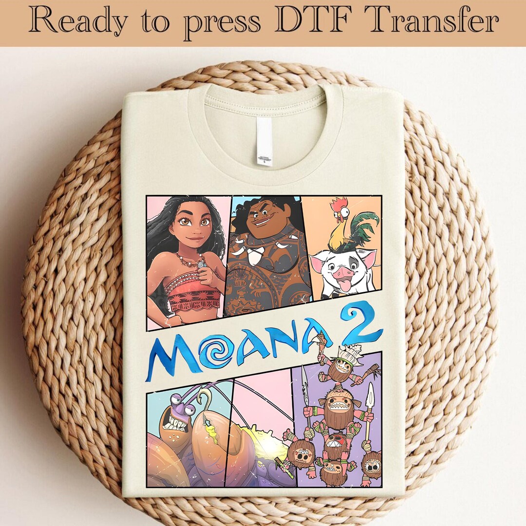 Disney Princess Moana 2 DTF, Princess Moana DTF, Disney Princess ...