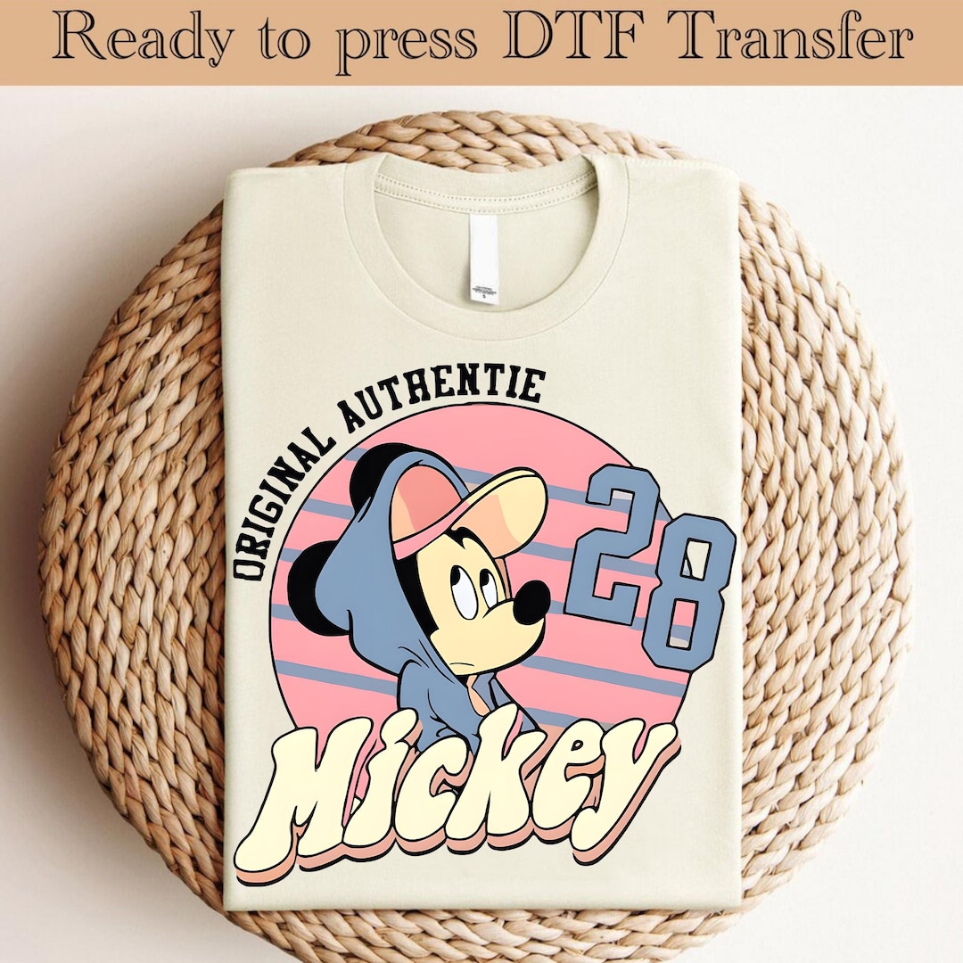 Mickey Mouse DTF, Mickey Mouse Heat Transfer, Disneyworld DTF Transfer ...