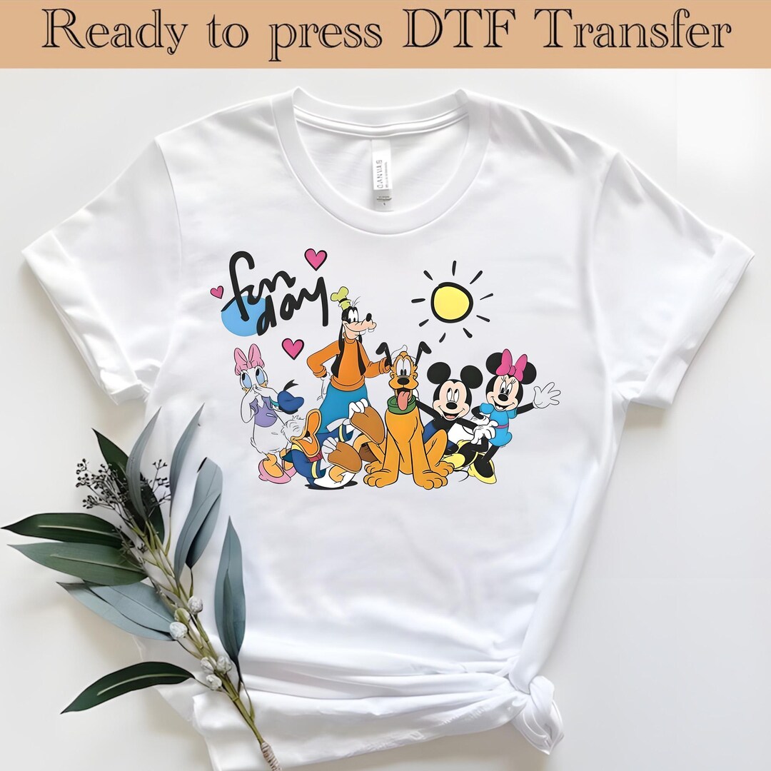 Disney Characters DTF Transfer, Mickey and Friends Ready to Press ...