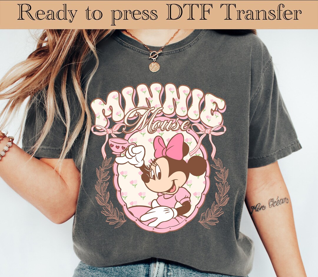 Minnie Mouse Ready to Press,minnie Mouse DTF Transfer,disney Minnie ...