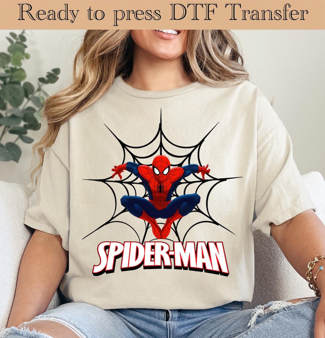 Spiderman DTF Transfer, Superhero Dtf, Spiderman DTF, Hero Transfer ...