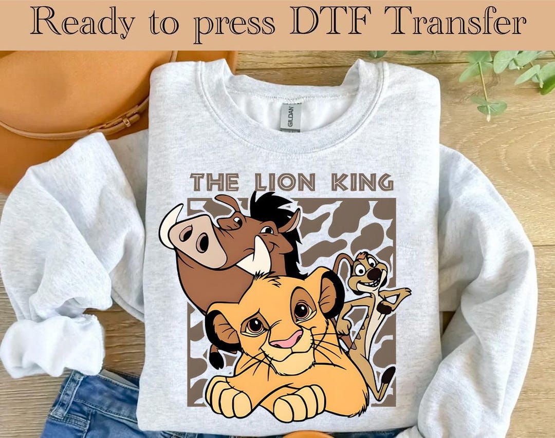 Disney the Lion King DTF, Disney Hakuna Matata DTF, WDW Disneyland ...