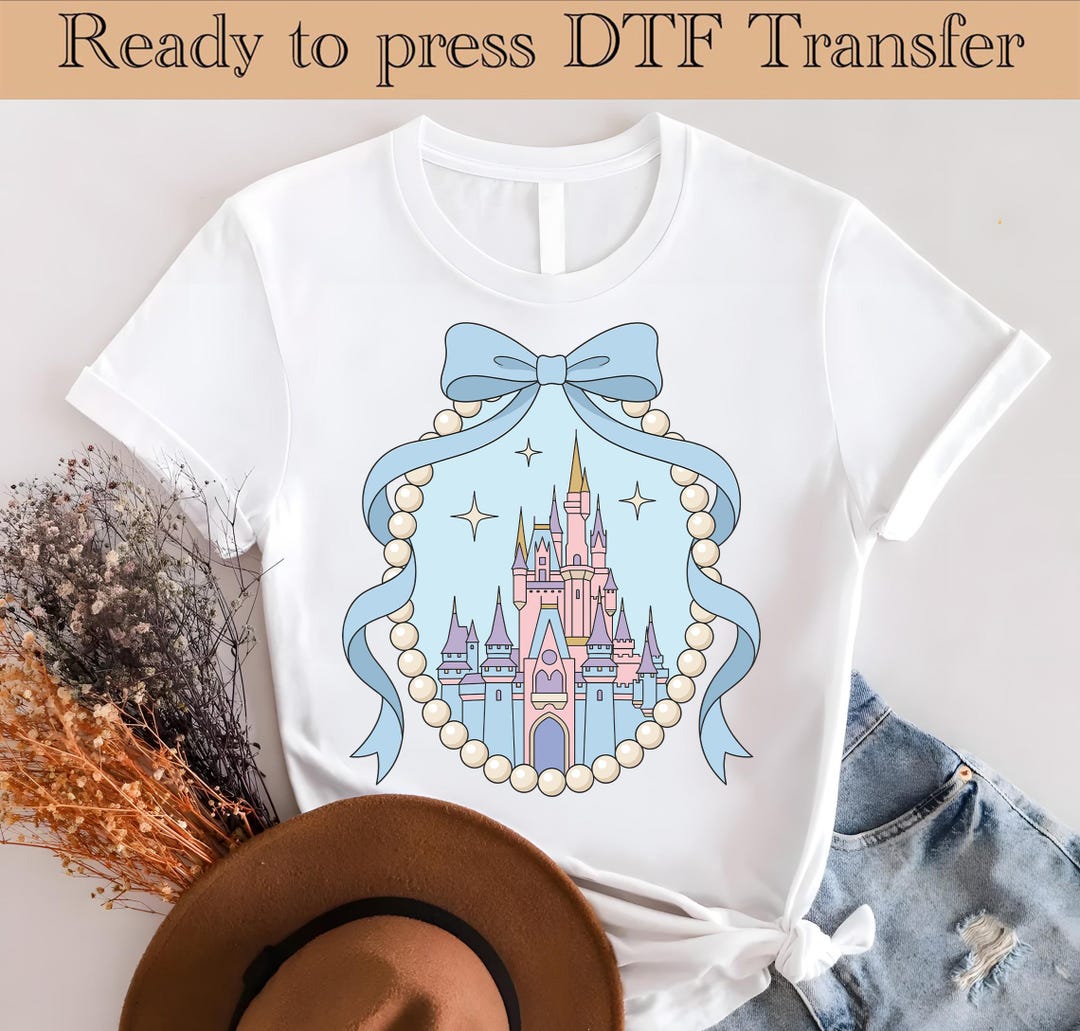 Disney Castle Coquette Ready to Press, Magic Kingdom DTF, Disney Family ...