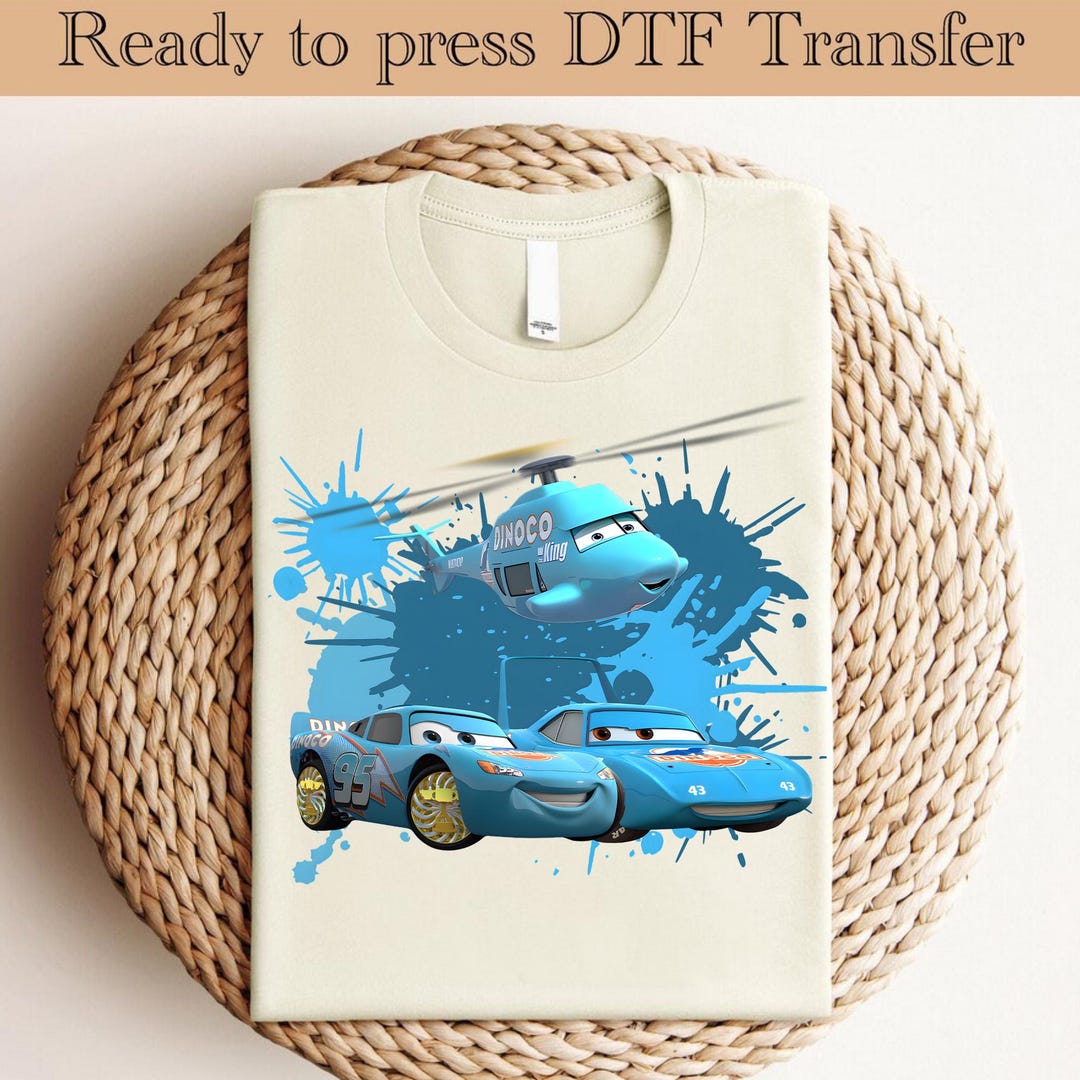 Cars Dinoco Ready to Press - Cars Movie Transfers, Mcqueen Dinoco DTF ...