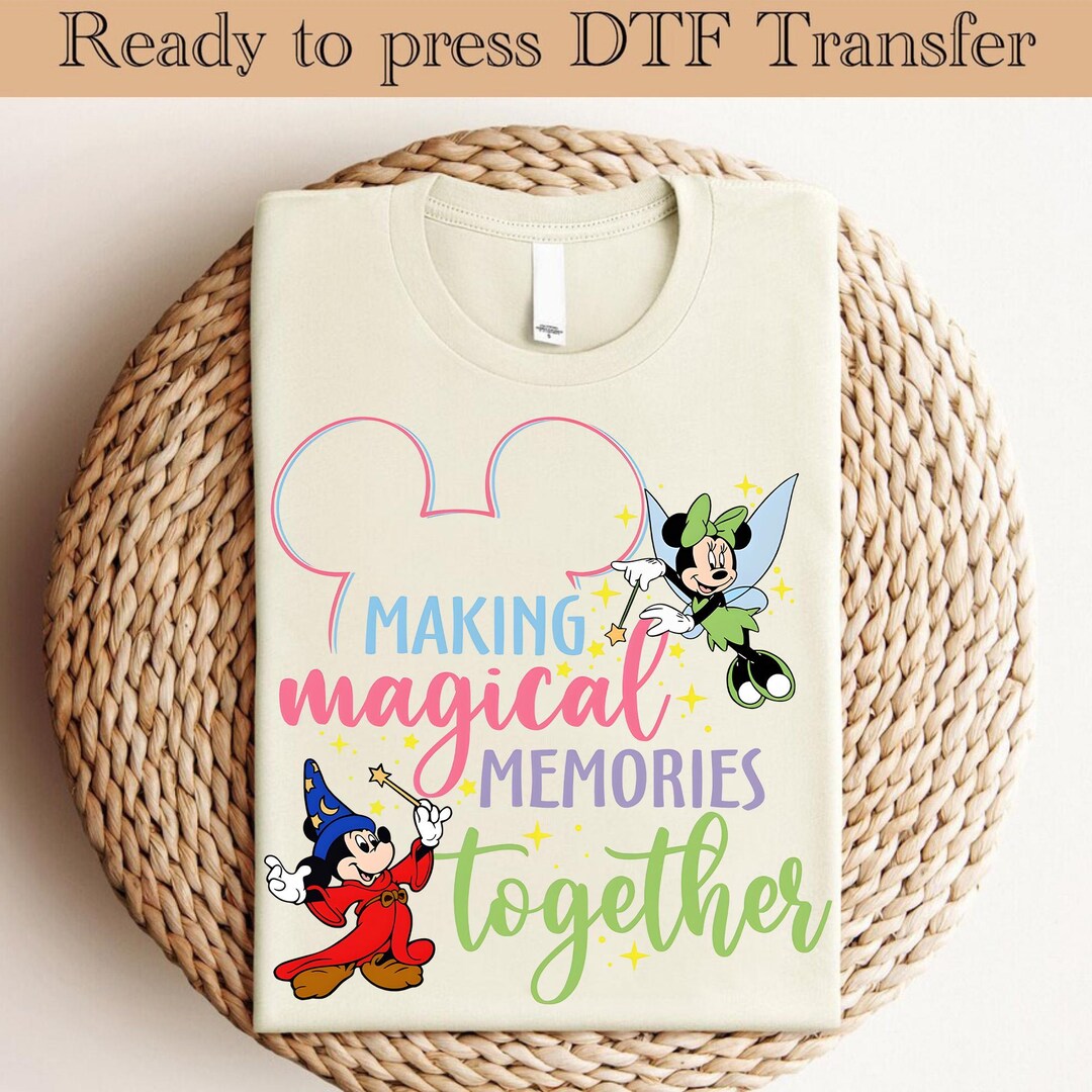 Mickey and Minnie Mouse DTF ,mickey Mouse DTF, Disney Transfers, Ready ...