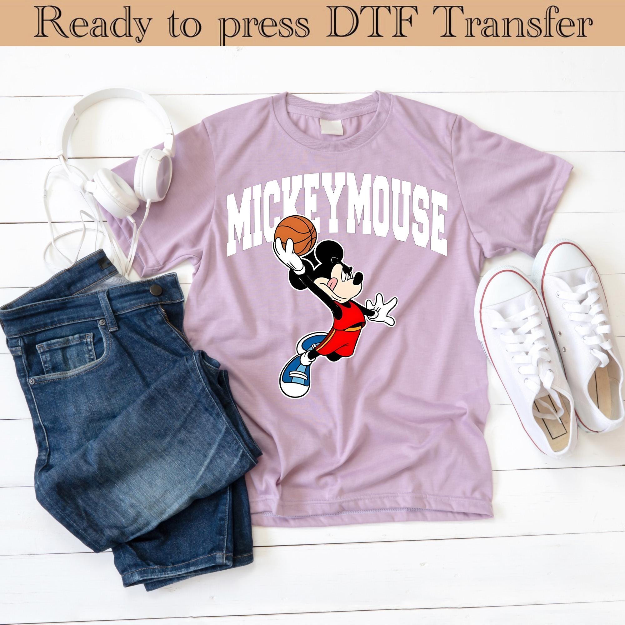 Mickey Mouse Basketball, Mickey Mouse Heat Transfer ,mickey Mouse DTF ...