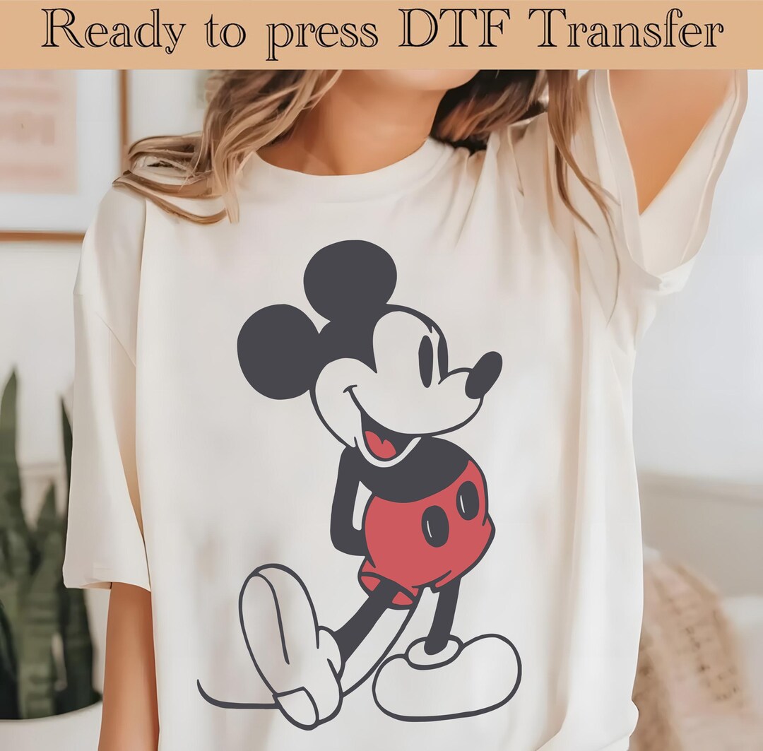 Mickey Mouse DTF, Mickey Mouse Heat Transfer, Disneyworld DTF Transfer ...