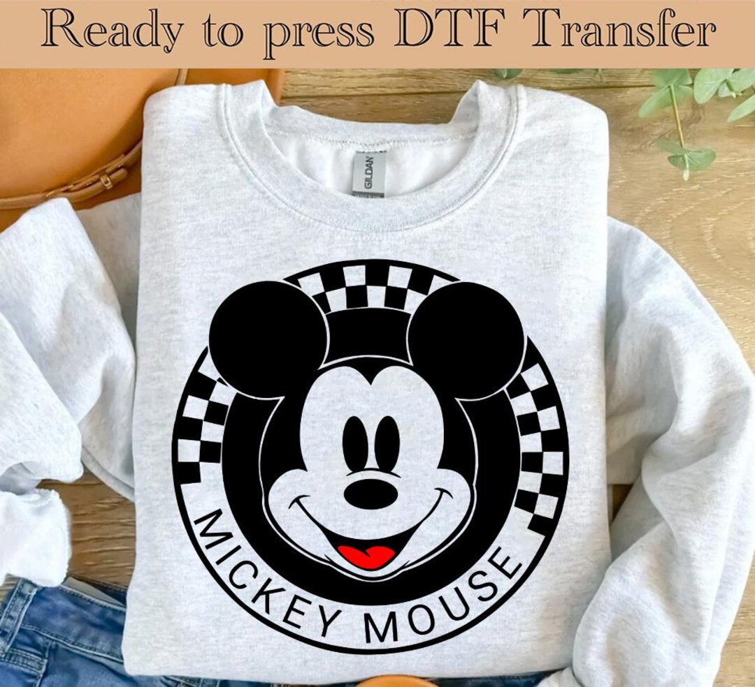 Mickey Mouse DTF, Mickey Mouse Heat Transfer, Disneyworld DTF Transfer ...