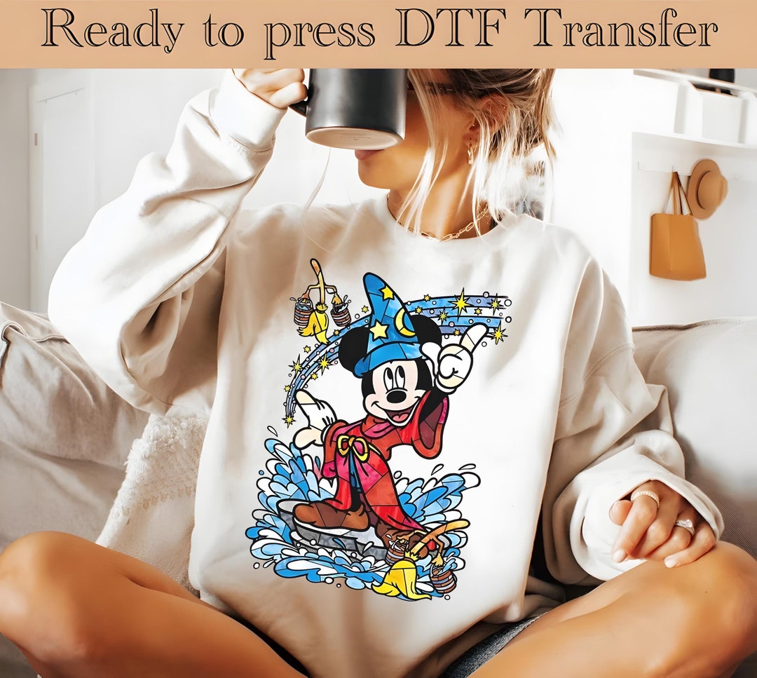 Mickey Mouse DTF, Mickey Mouse Heat Transfer, Disneyworld DTF Transfer ...