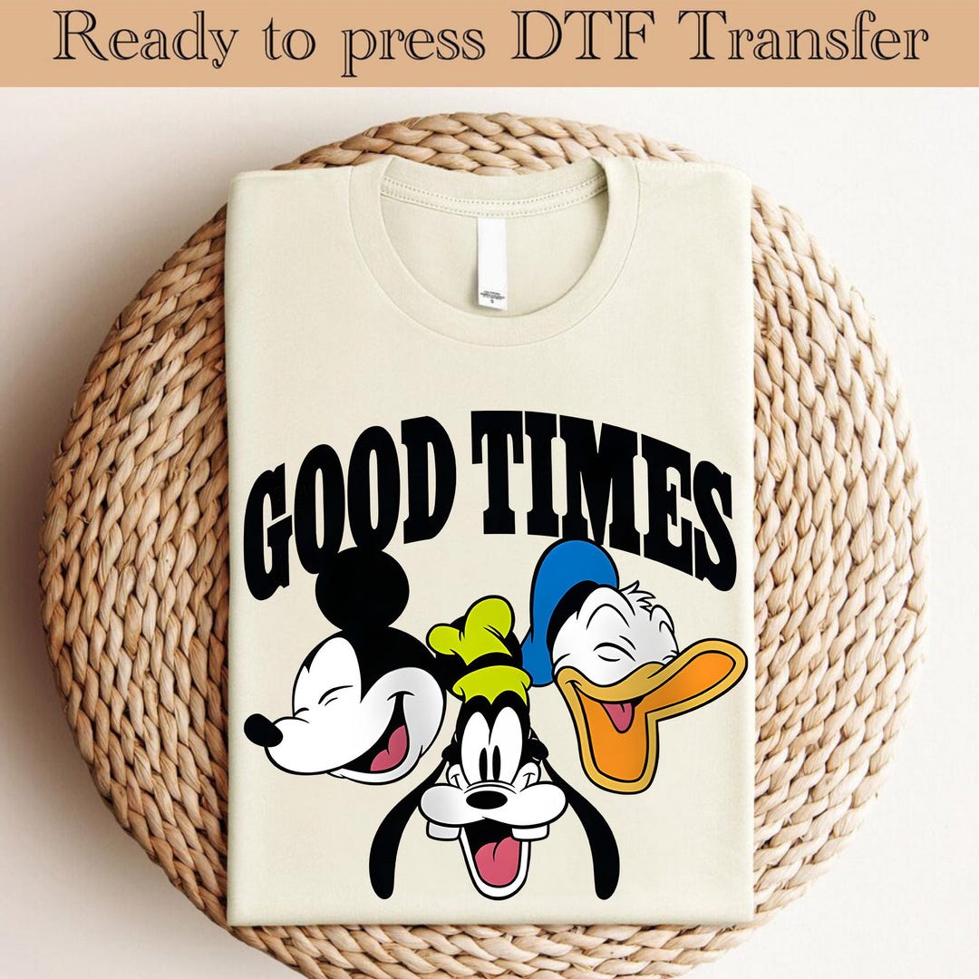 Disney Characters DTF Transfer, Mickey and Friends Ready to Press ...