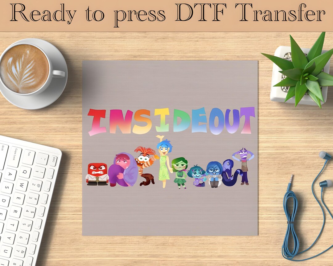 Inside Out DTF, Inside Out 2 Ready to Press, Inside Out Characters ...