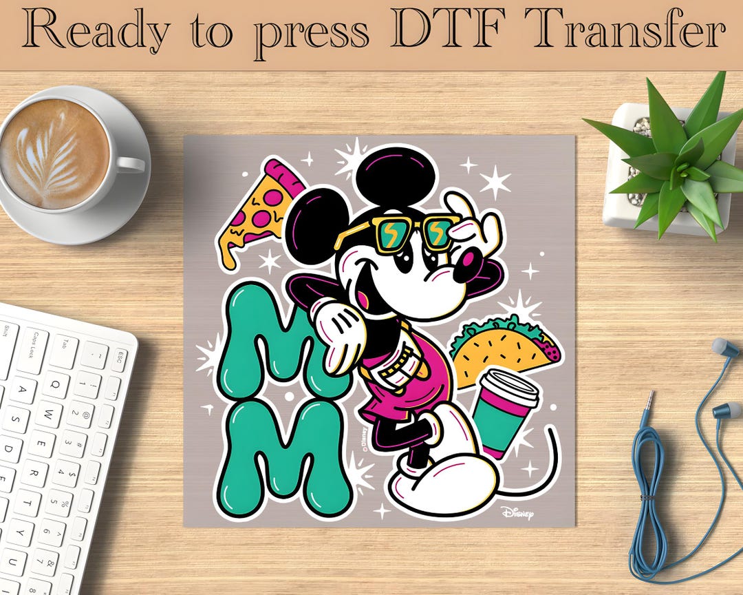 Mickey Mouse DTF, Mickey Mouse Heat Transfer, Disneyworld DTF Transfer ...