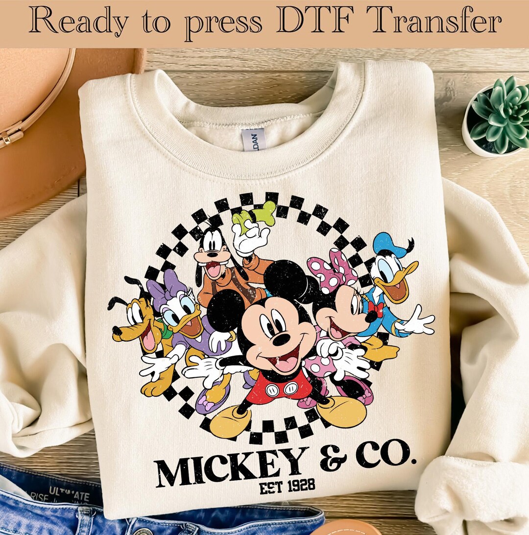 Disney Characters DTF Transfer, Mickey and Friends Ready to Press ...