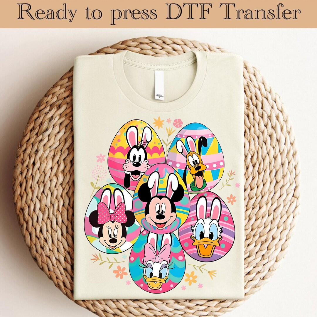 Disney Characters DTF Transfer, Mickey and Friends Ready to Press ...