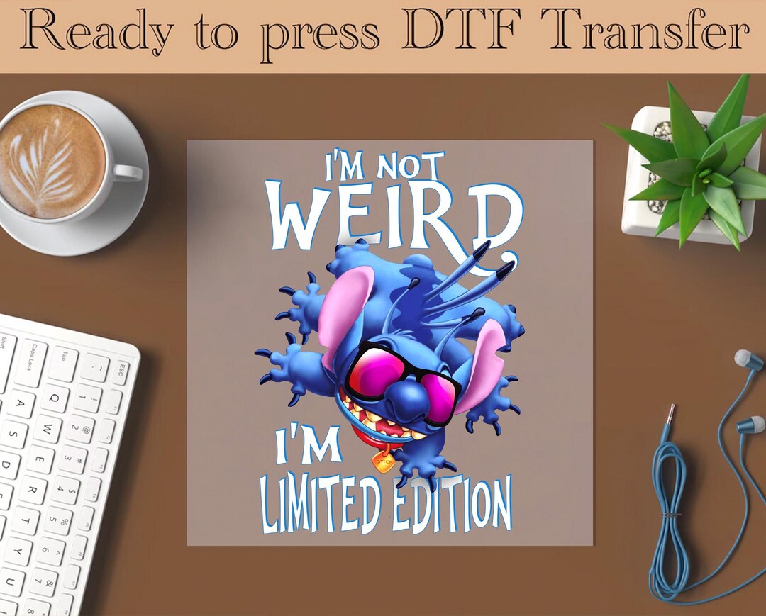 Stitch Ready to Press, Lilo and Stitch Heat Transfer, Disney Summer DTF ...