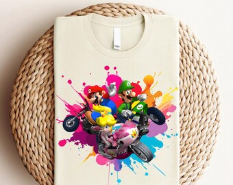 Super Mario Graffiti DTF, Super Mario Character Ready to Press, Super ...