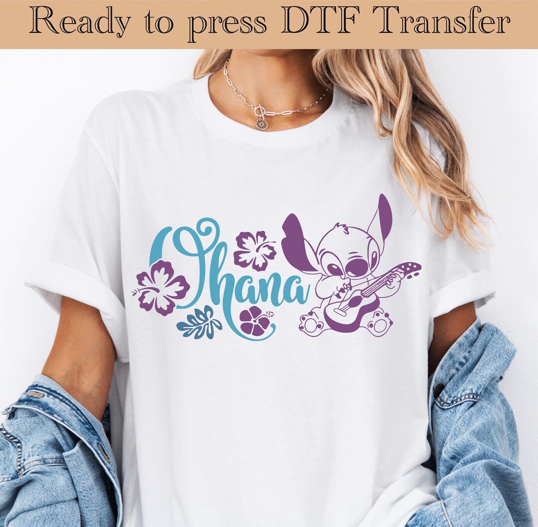 Stitch Ready to Press, Disney Stitch Heat Transfer,lilo and Stitch DTF ...
