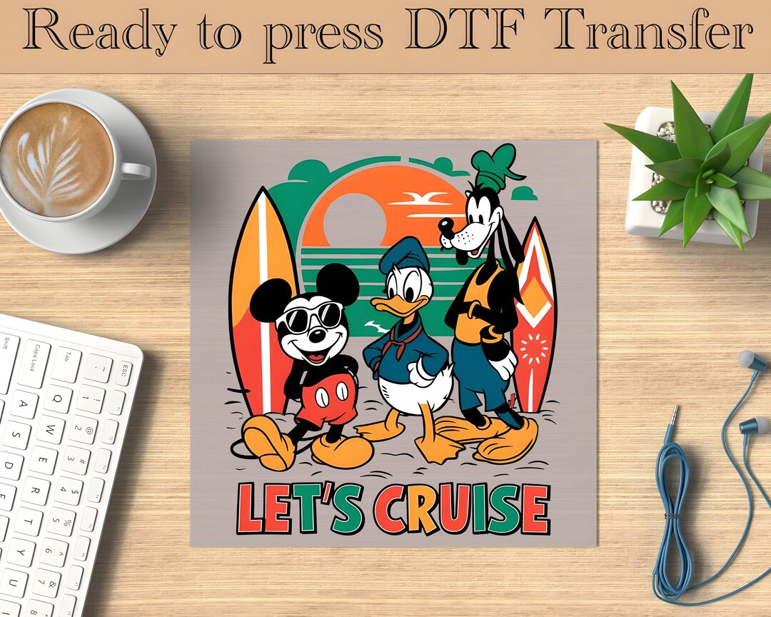 Disney Characters DTF Transfer, Mickey and Friends Ready to Press ...