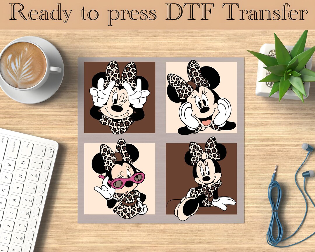 Minnie Mouse Ready to Press,minnie Mouse DTF Transfer,disney Minnie ...