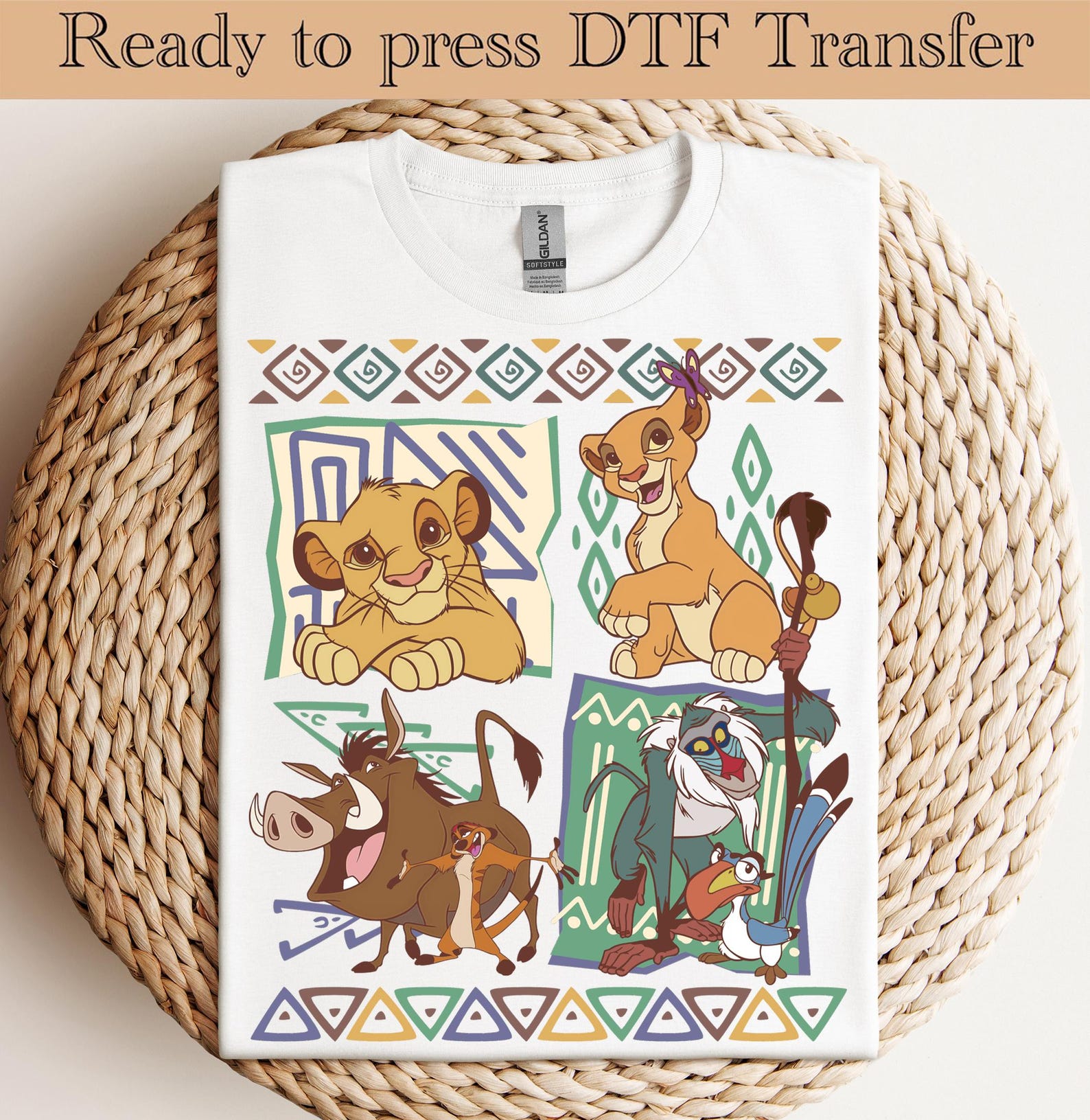 Disney the Lion King DTF, Disney Hakuna Matata DTF, WDW Disneyland ...