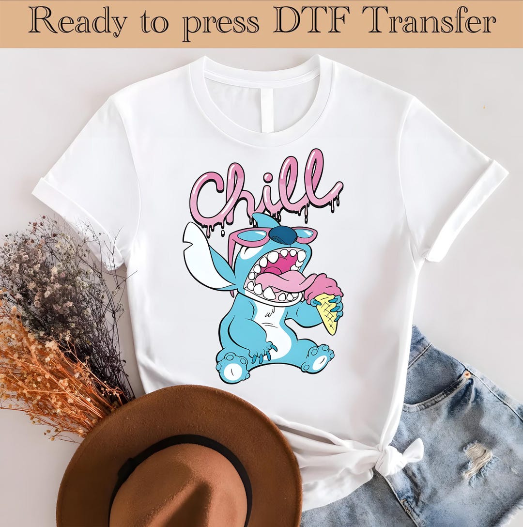 Stitch Ready to Press, Disney Heat Transfer, Disney Summer DTF, Family ...