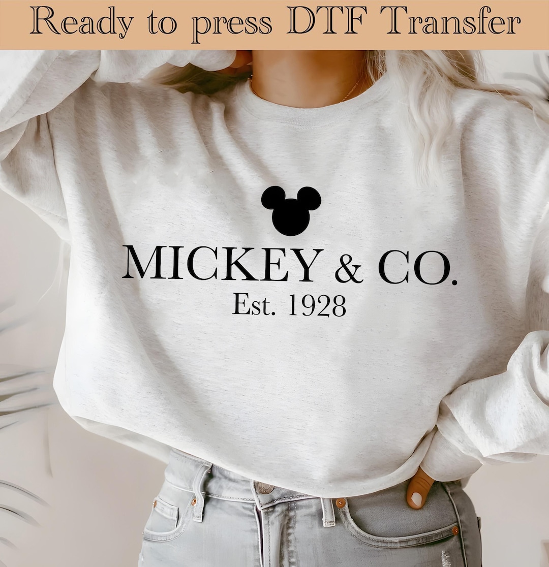 Mickey Mouse Co DTF, Mickey Mouse Heat Transfer, Disneyworld DTF ...