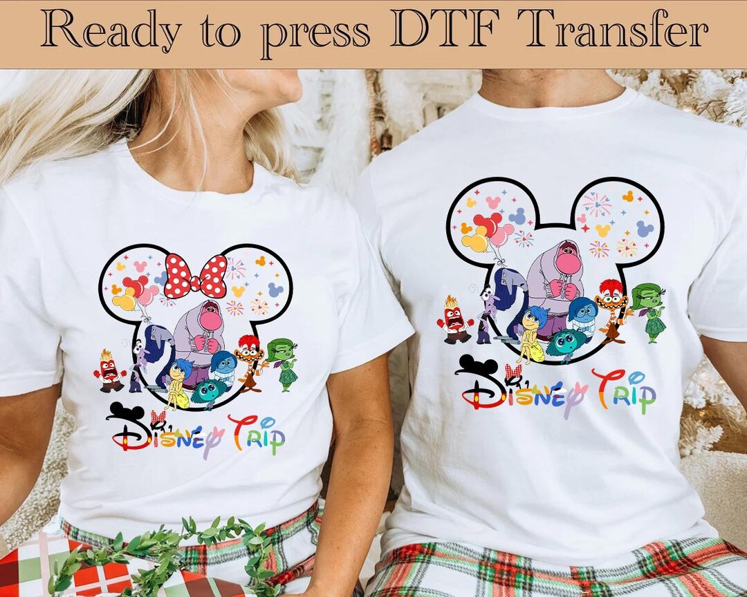 Inside Out Disney Trip DTF, Inside Out 2 Ready to Press, Inside Out ...