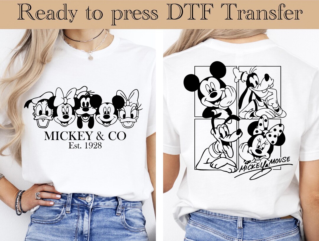 Mickey and Friends DTF, Mickey Mouse Heat Transfer, Disney Magic ...