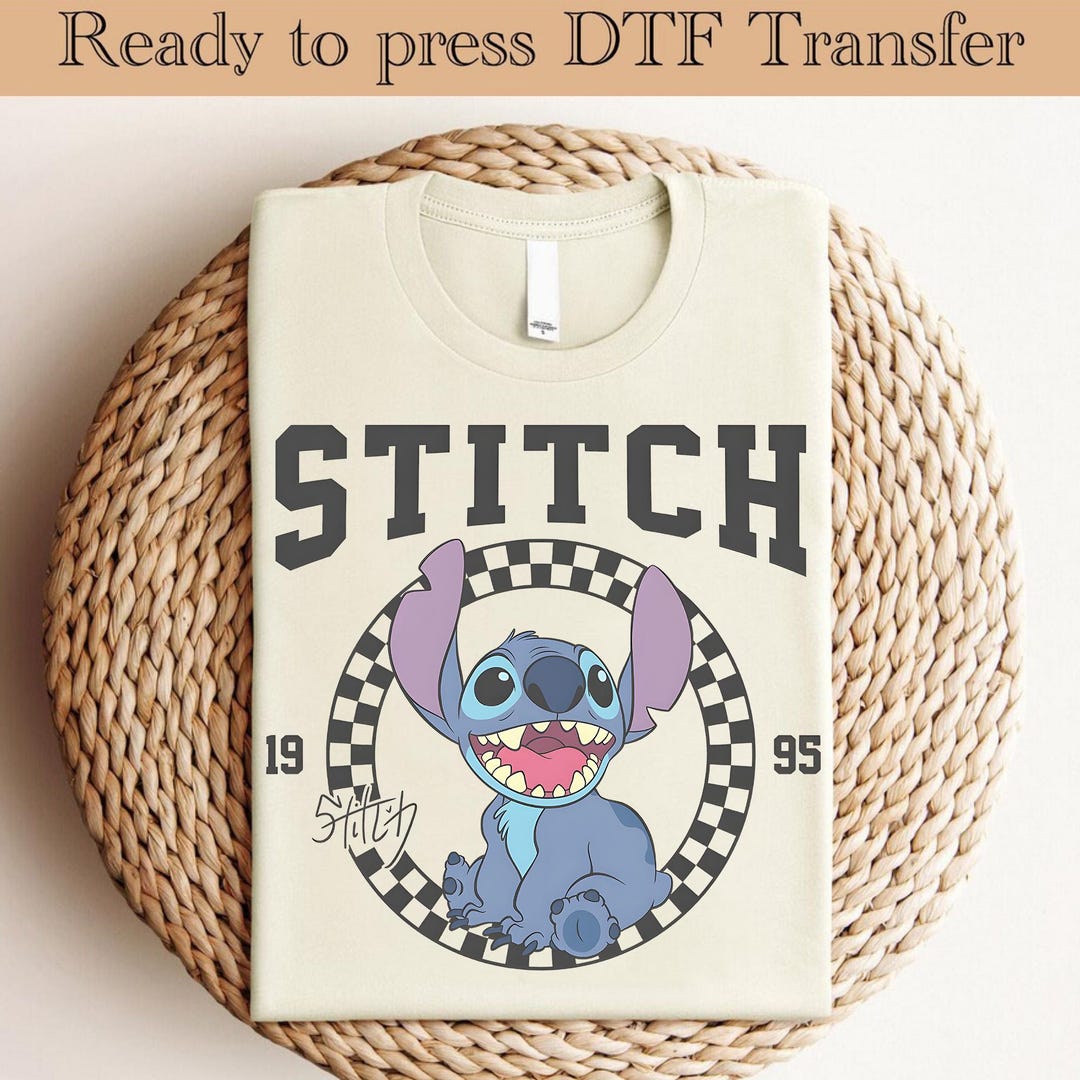 Stitch Ready to Press, Disney Stitch Heat Transfer,lilo and Stitch DTF ...