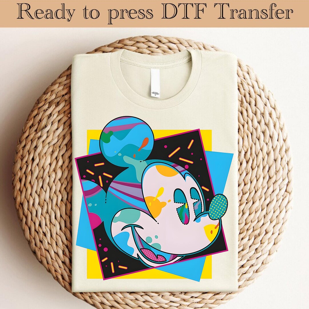 Mickey Mouse DTF, Mickey Mouse Heat Transfer, Disneyworld DTF Transfer ...