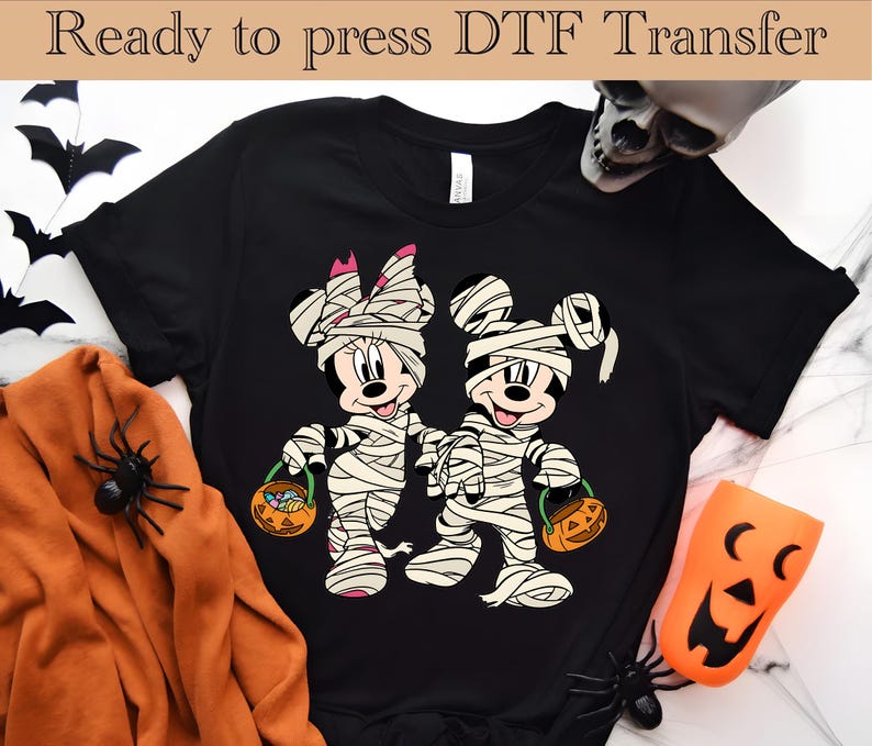 Disney Mickey and Friends Mummy Halloween DTF, Mickey Halloween Ready ...