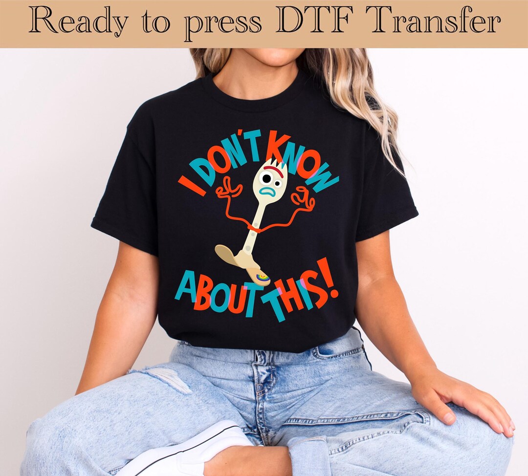 Toy Story Forky Ready to Press, I'am Trash DTF Transfer, Disney DTF ...
