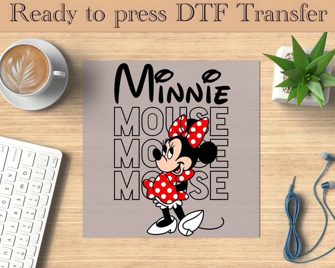 Minnie Mouse Ready to Press,minnie Mouse DTF Transfer,disney Minnie ...