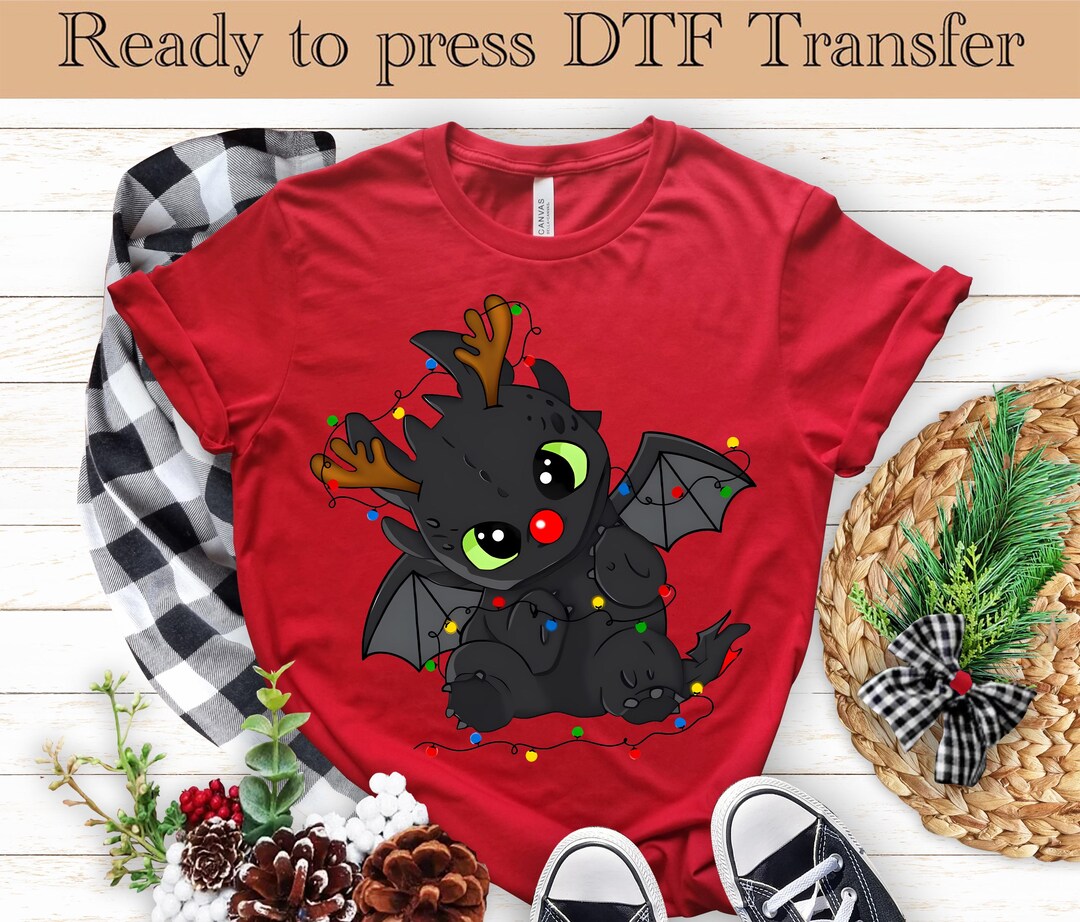 Toothless Christmas Lights Ready to Press, How to Train Your Dragon ...