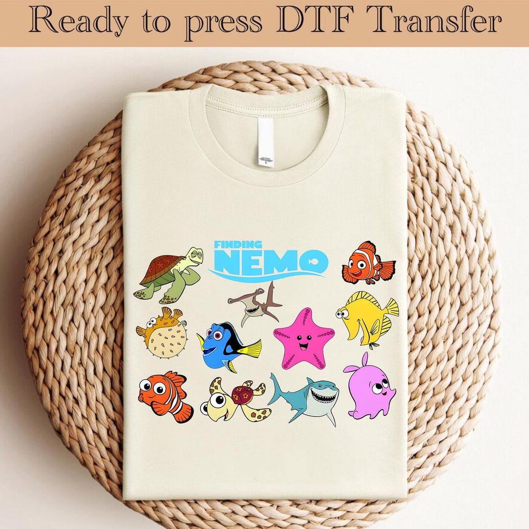 Finding Nemo Family DTF, Finding Nemo Ready to Press, Finding Nemo Heat ...
