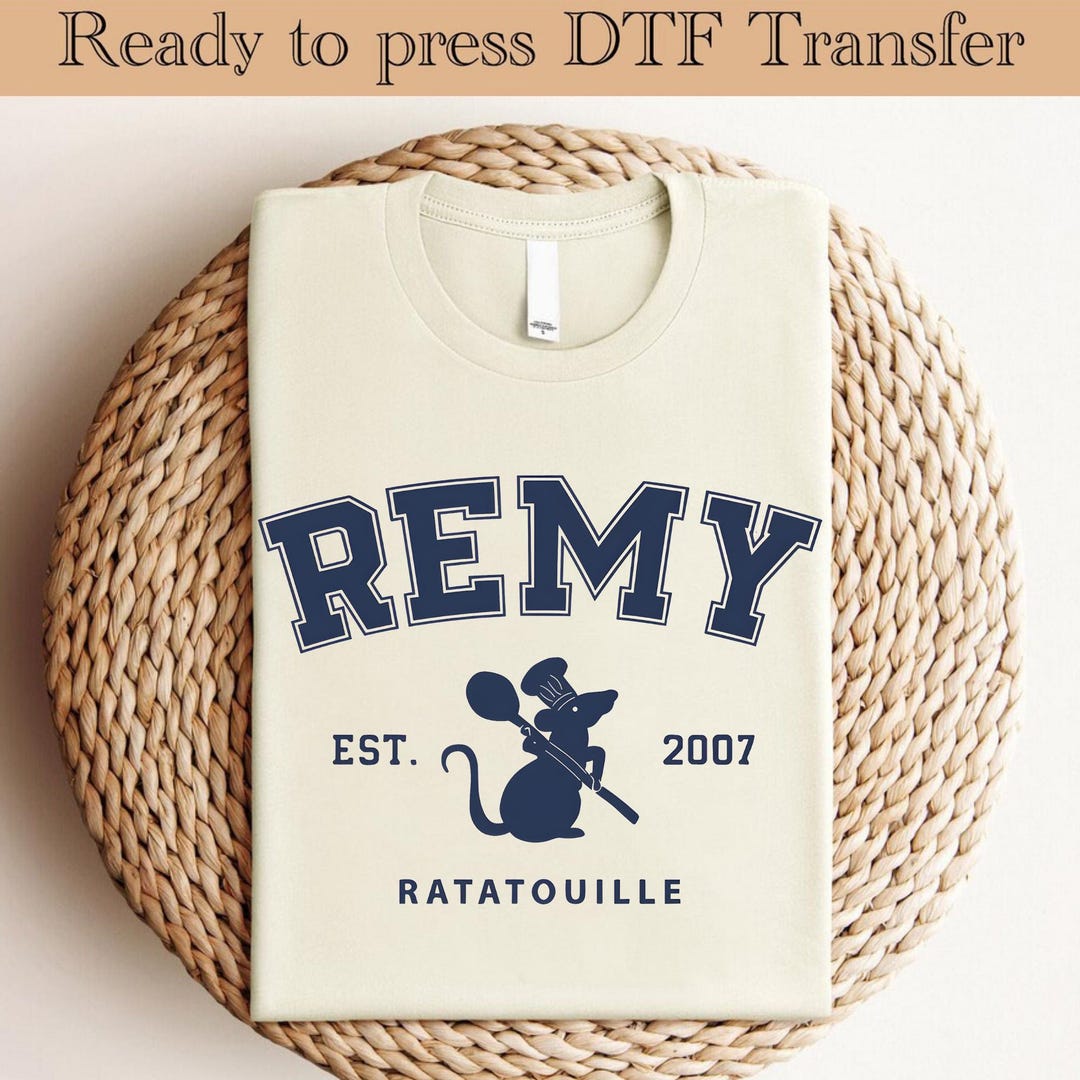 Disney Remy Est DTF, Ratatouille DTF, Remy Ratatouille DTF Transfer ...