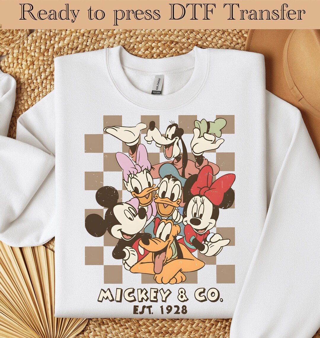Disney Characters DTF Transfer, Mickey and Friends Ready to Press ...