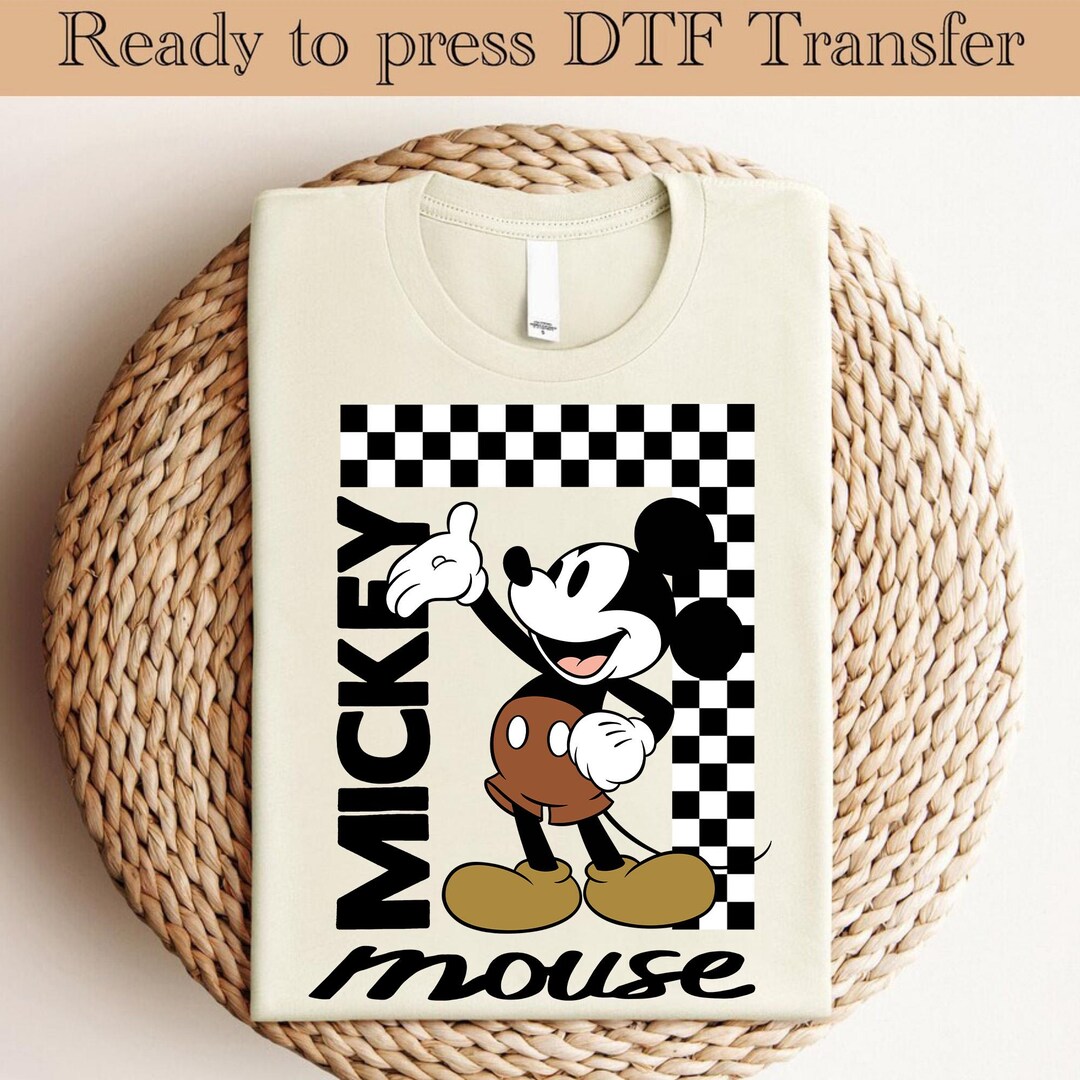 Mickey Mouse DTF, Mickey Mouse Heat Transfer, Disneyworld DTF Transfer ...