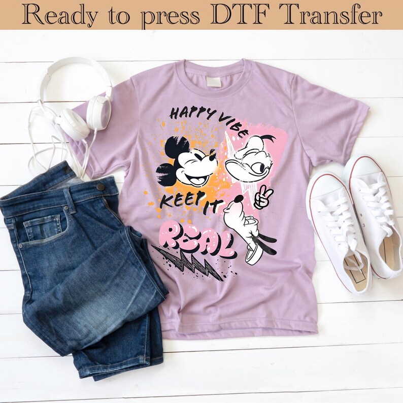 Disney Characters DTF Transfer, Mickey and Friends Ready to Press ...