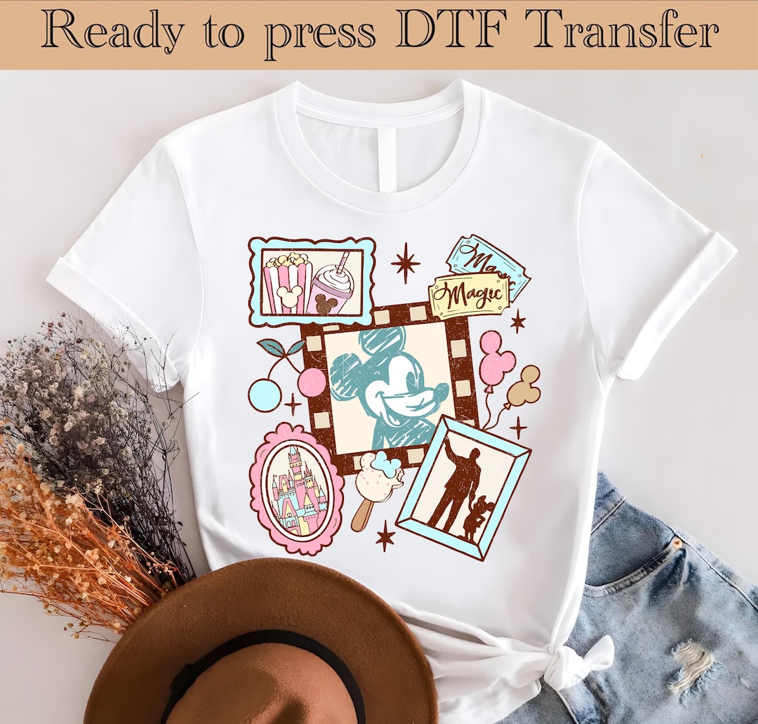 Mickey Mouse DTF, Mickey Mouse Heat Transfer, Disneyworld DTF Transfer ...