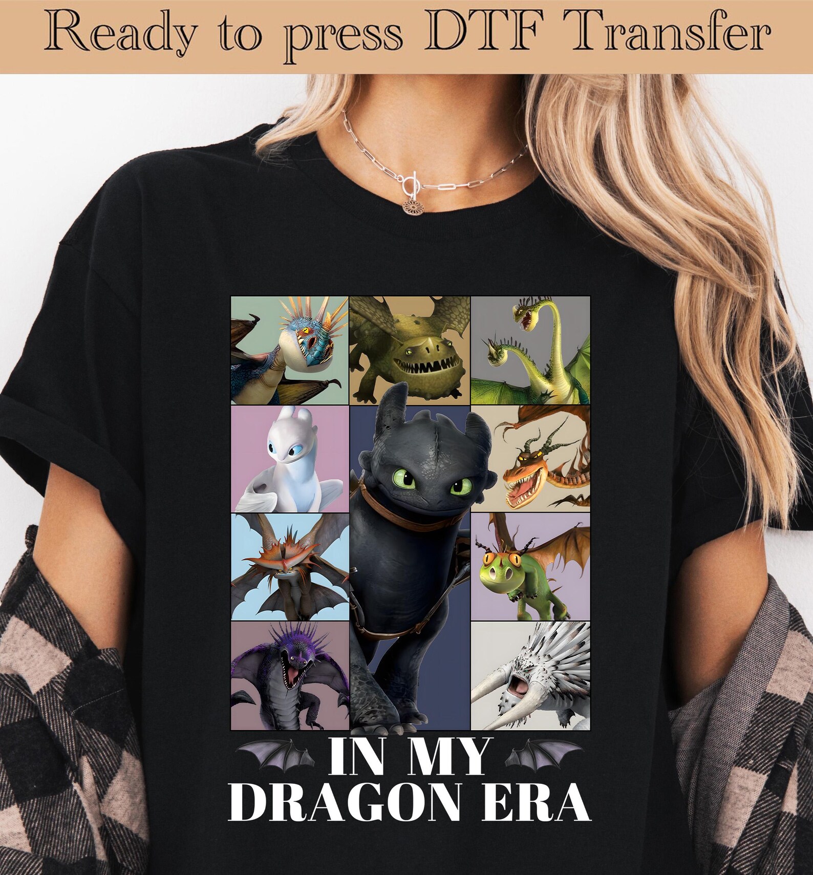 Toothless Ready to Press, Epic Universe Toothless DTF Transfer, How to ...