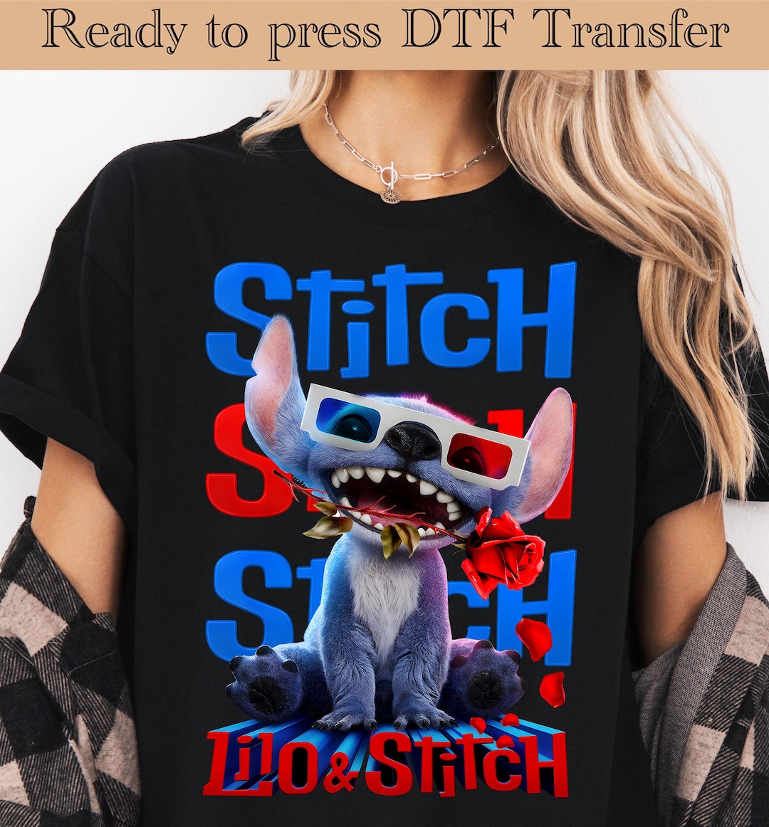 Stitch Ohana Ready to Press,disney Stitch Heat Transfer,lilo and Stitch ...