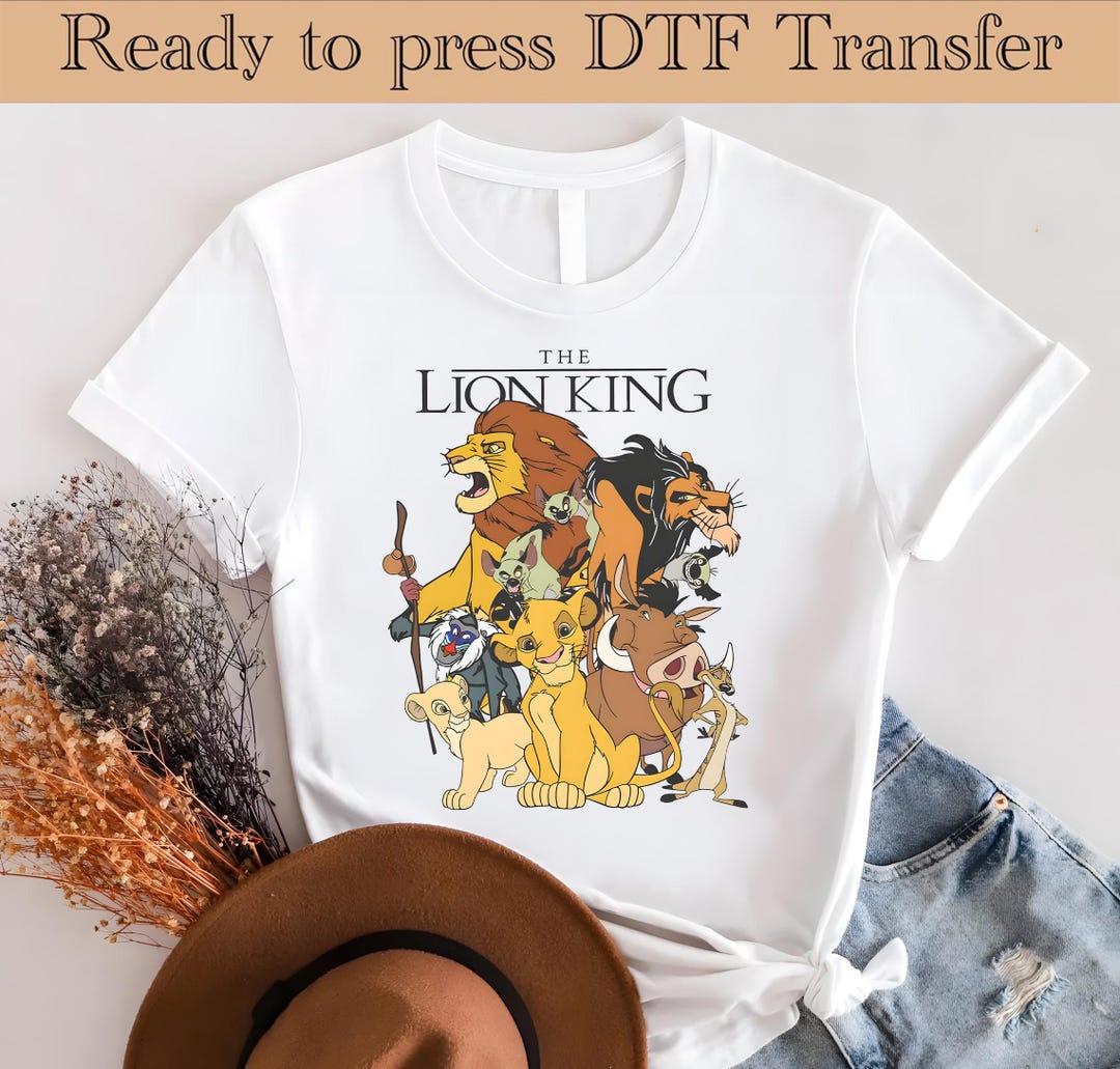 Disney the Lion King DTF, Disney Hakuna Matata DTF, WDW Disneyland ...
