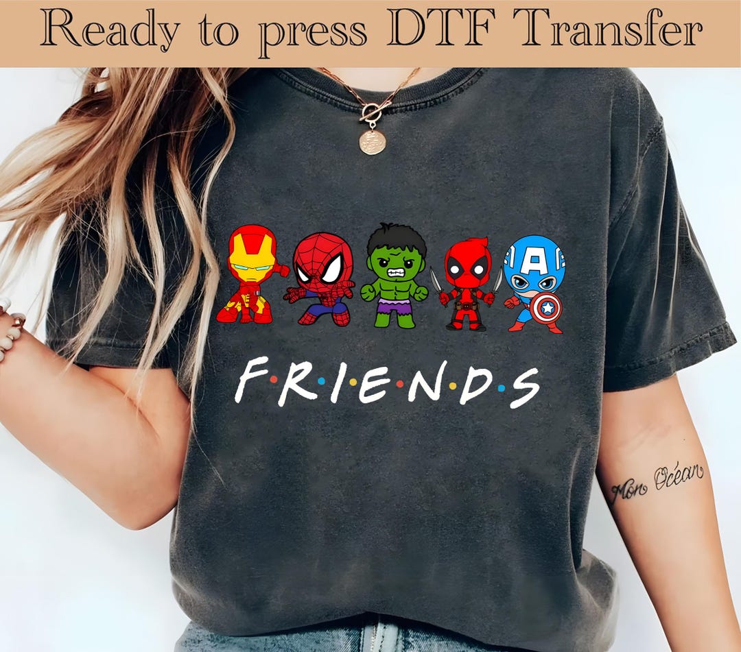 Superhero Squad DTF Transfer, Hero Transfer, Super Hero DTF, Süper ...