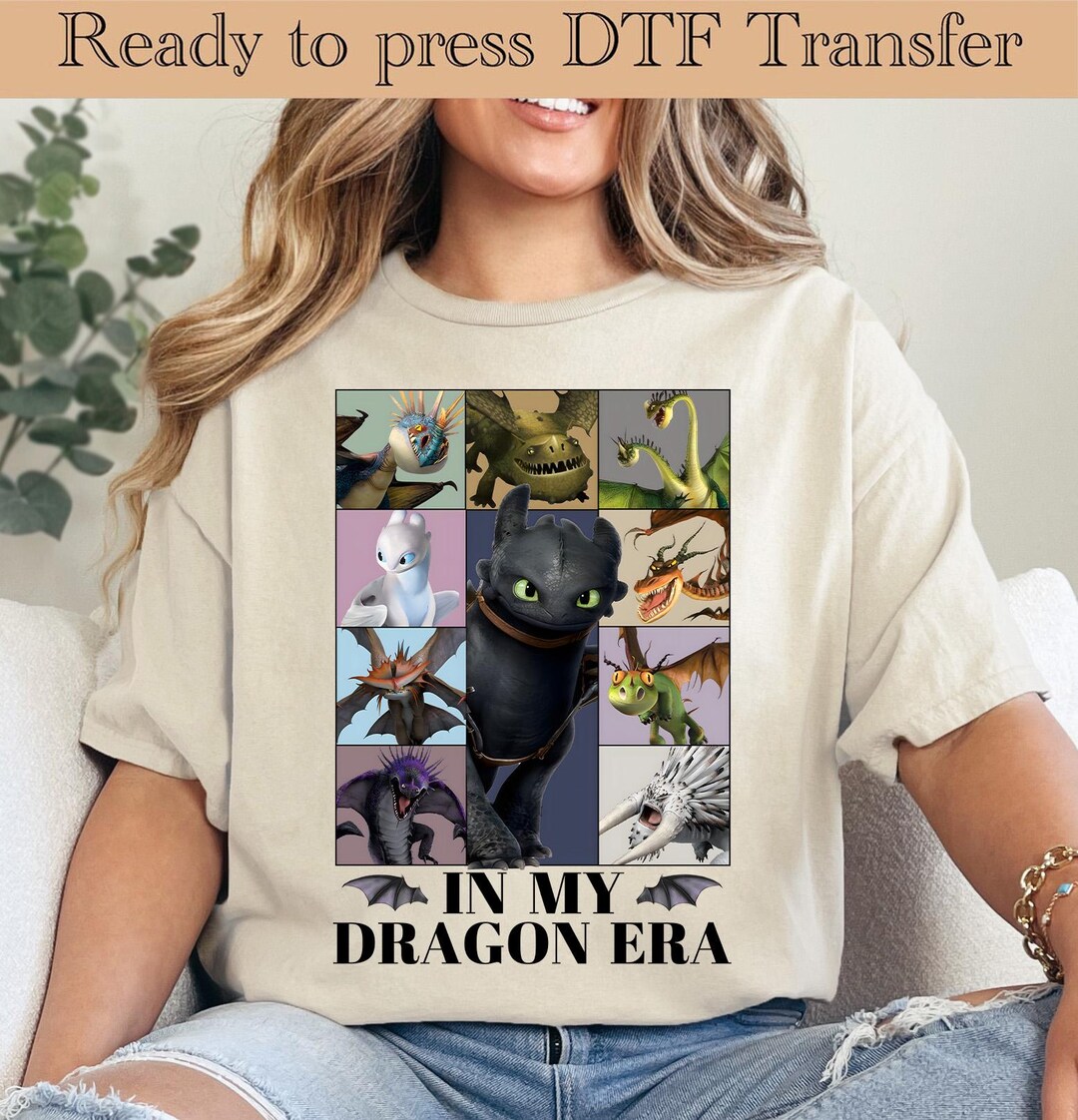 Toothless Ready to Press, Epic Universe Toothless DTF Transfer, How to ...